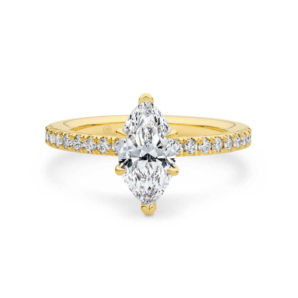 Marquise Cut Diamond Band Engagement Ring - Gregory Jewellers