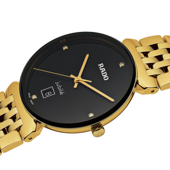 Rado Florence Quartz 38mm Black Dial Diamond Watch