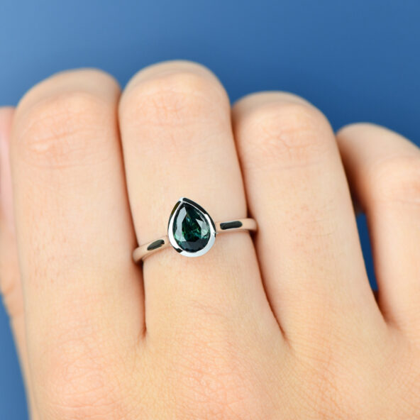 Blue Parti Australian Sapphire Adelia Ring - Gregory Jewellers