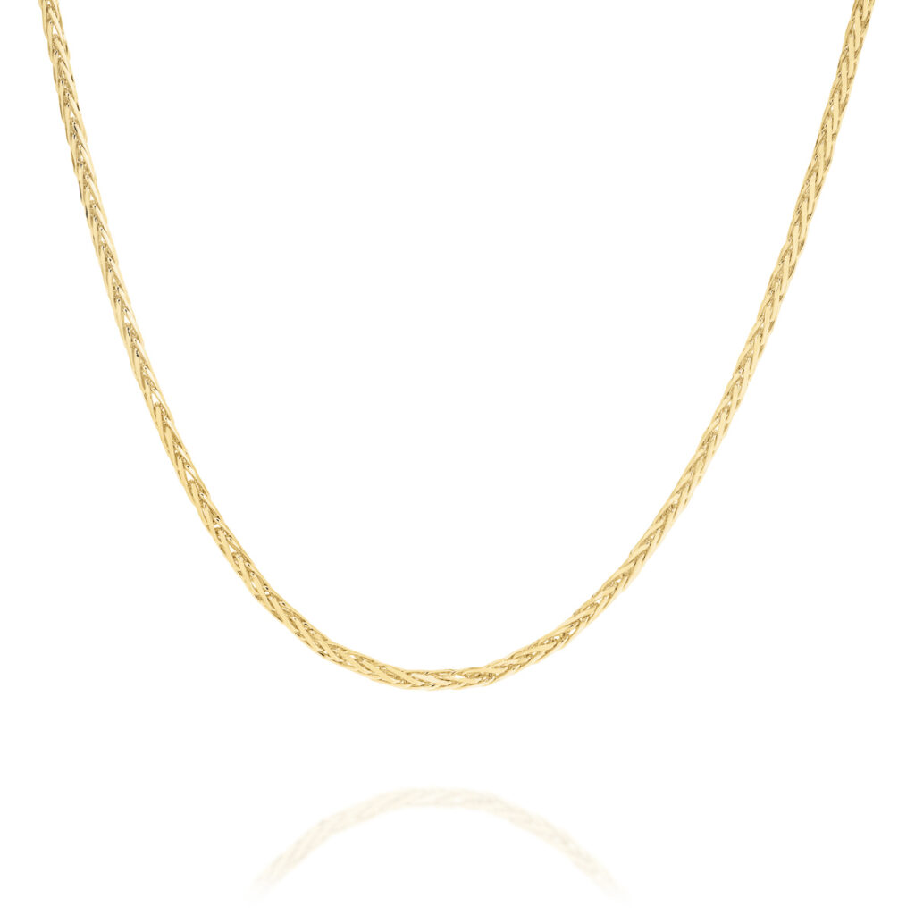 Oval Link Plain Gold Drop Pendant In 18K Yellow Gold | Gregory Jewellers