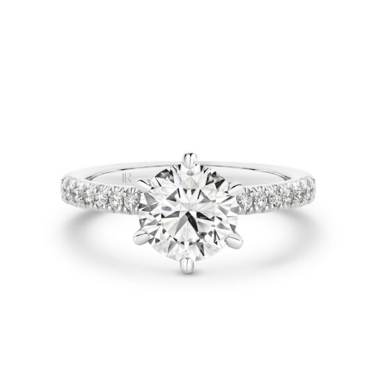 Destiny Round Brilliant Lab Diamond Halo Engagement Ring