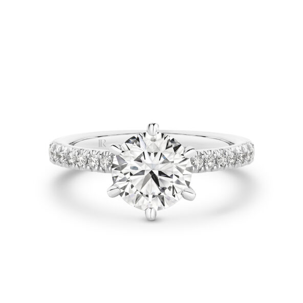 Destiny Round Brilliant Lab Diamond Halo Engagement Ring
