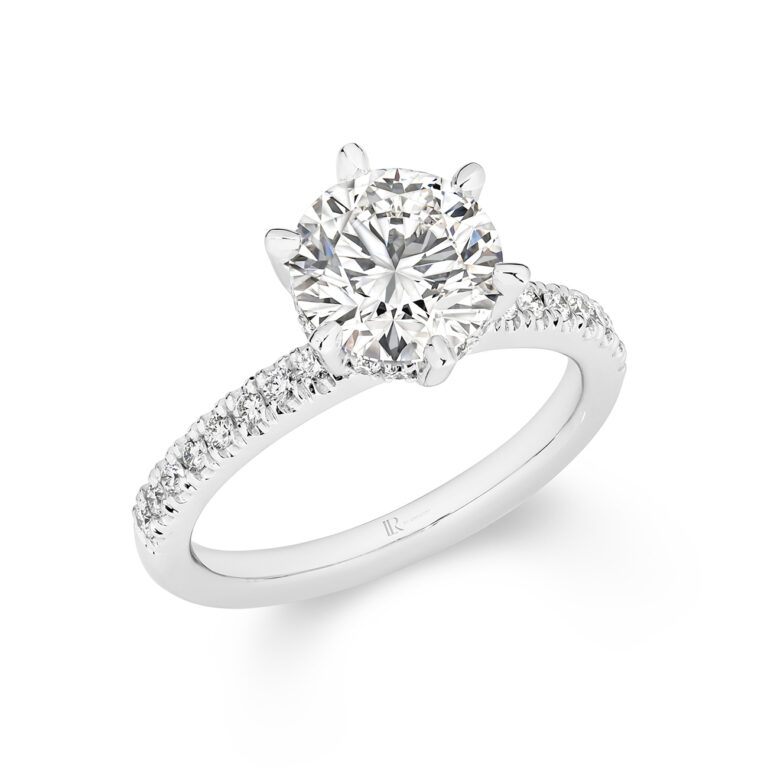 Destiny Round Brilliant Lab Diamond Halo Engagement Ring