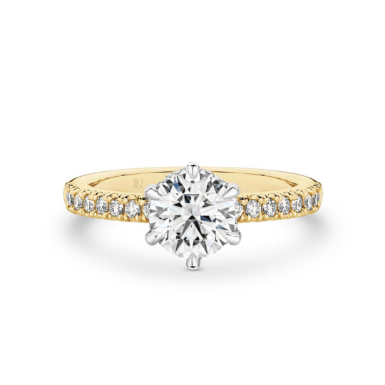 Destiny Round Brilliant Lab Diamond Halo Engagement Ring