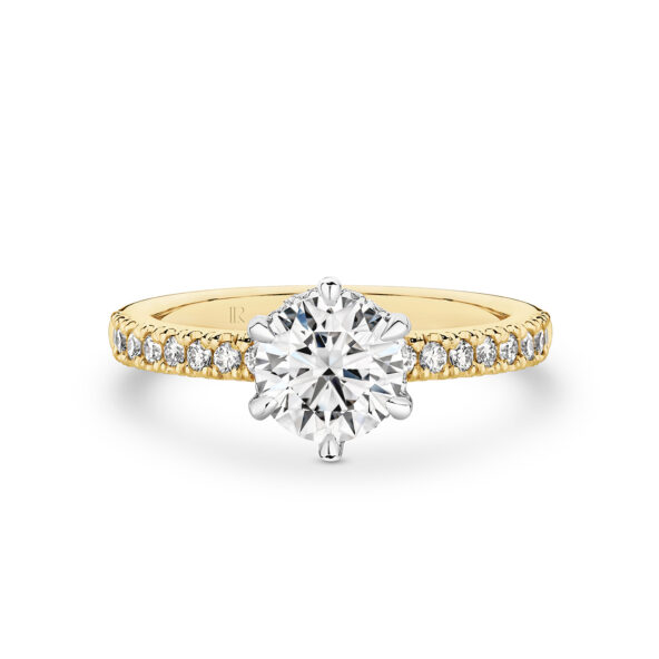 Destiny Round Brilliant Lab Diamond Halo Engagement Ring