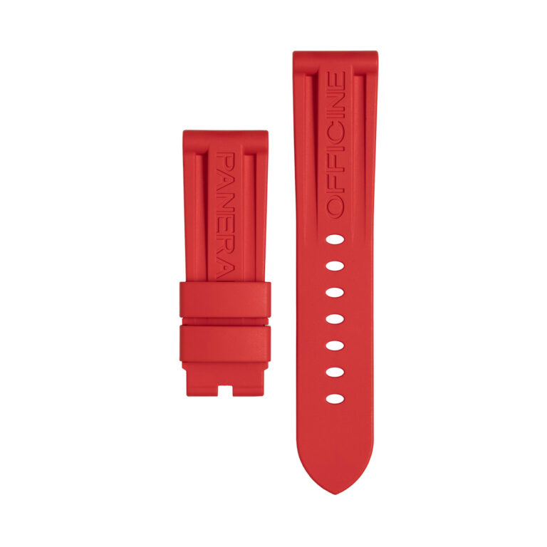 Panerai Red Rubber Watch Strap 24mm - Gregory Jewellers