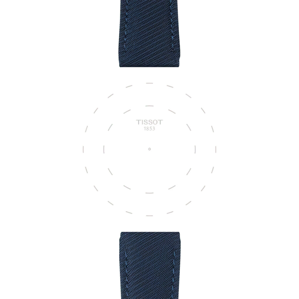 Tissot Official Blue Textile Watch Strap 22mm - Gregory Jewellers