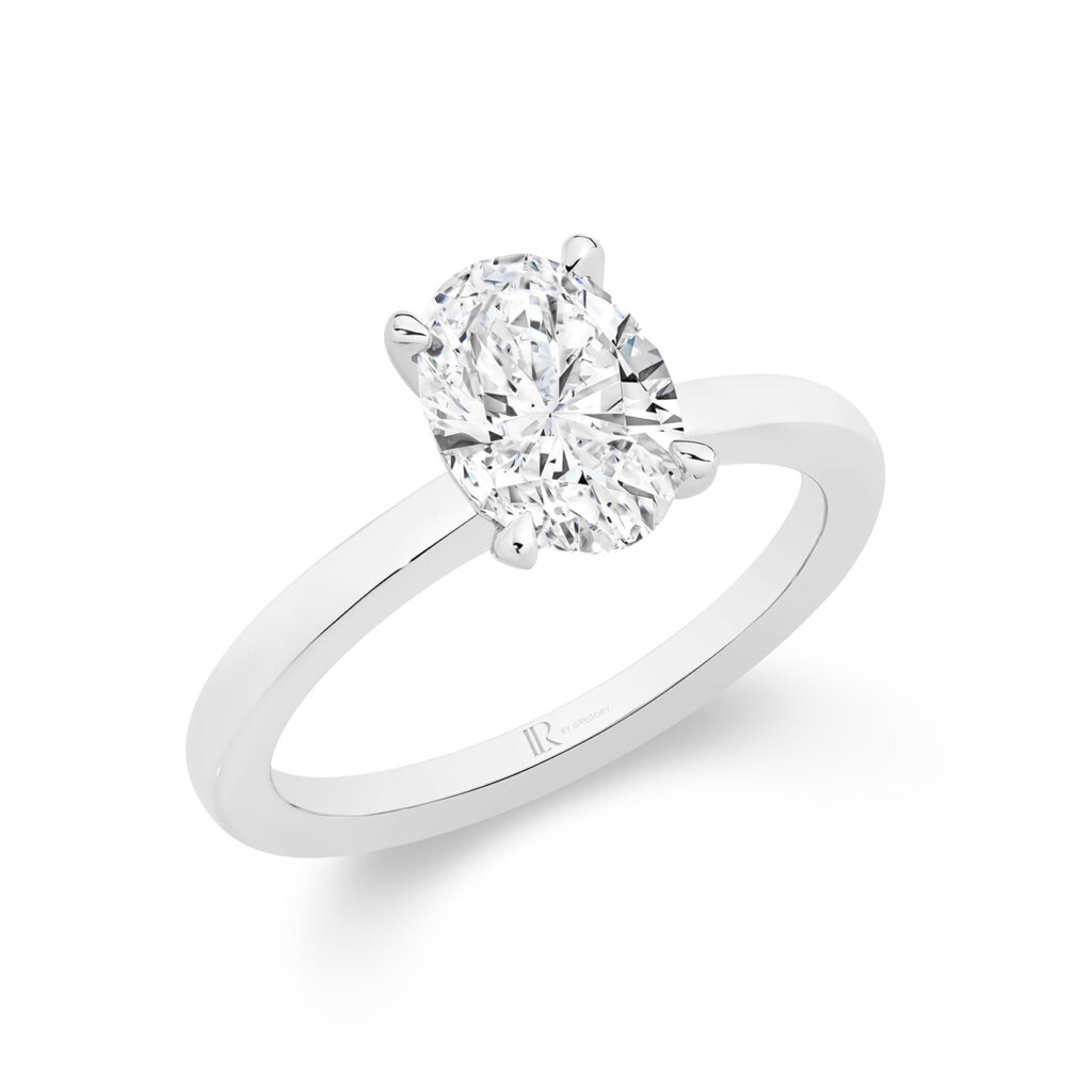 1.5ct Legacy Oval Brilliant Lab Diamond Solitaire Engagement Ring