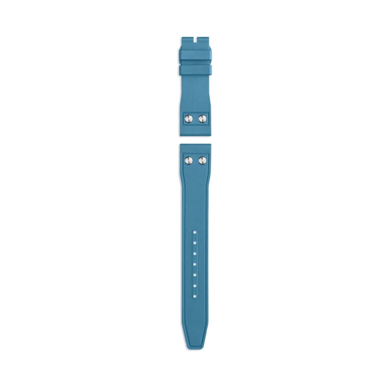 IWC Light Blue Rubber Watch Strap 21mm - Gregory Jewellers